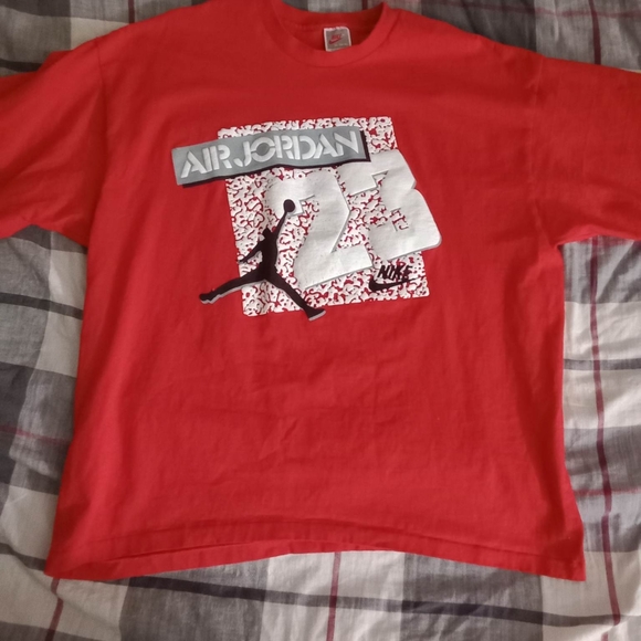 Nike | Shirts | Vintage Nike Air Jordan Puff Print Shirt | Poshmark